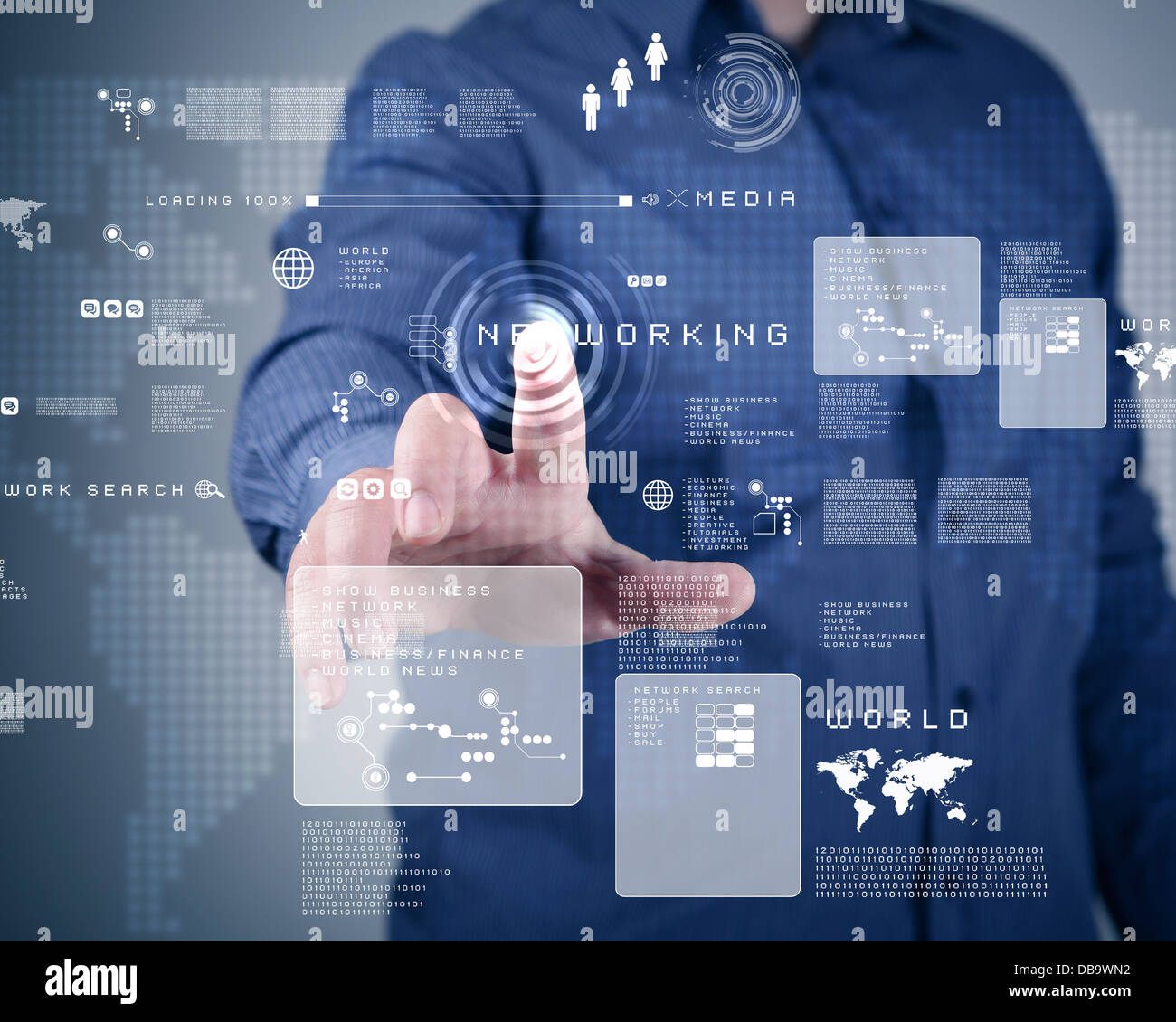 Touch screen technology Stock Photo - Alamy