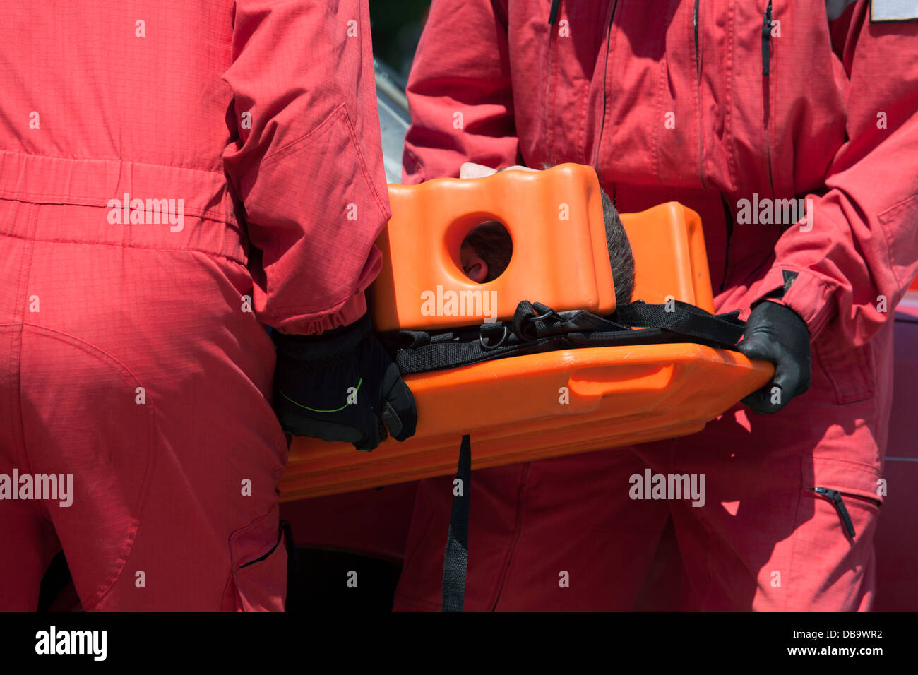 casualty movement rescue team training Stock Photo - Alamy