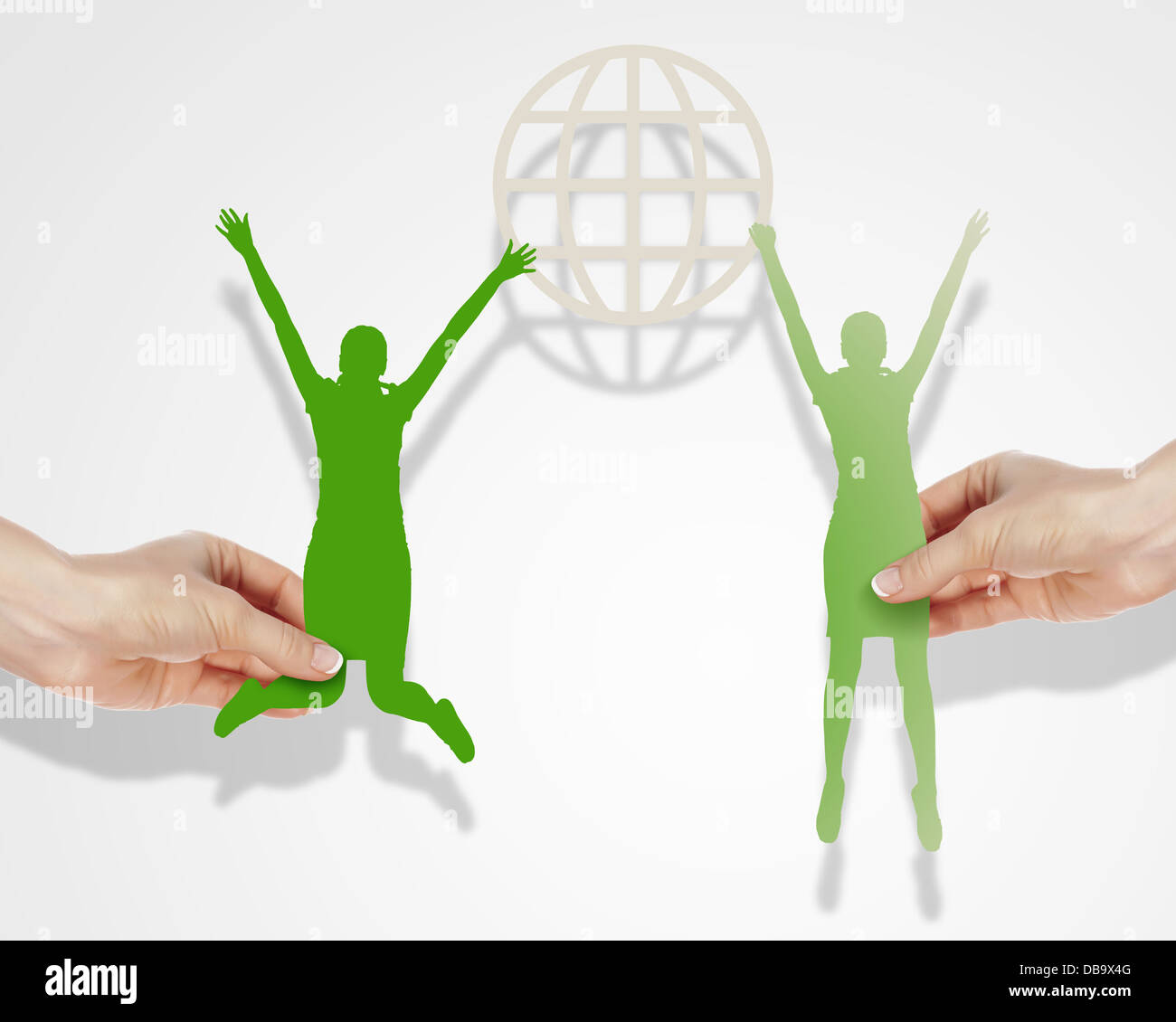 Symbol of successful partnership Stock Photo - Alamy