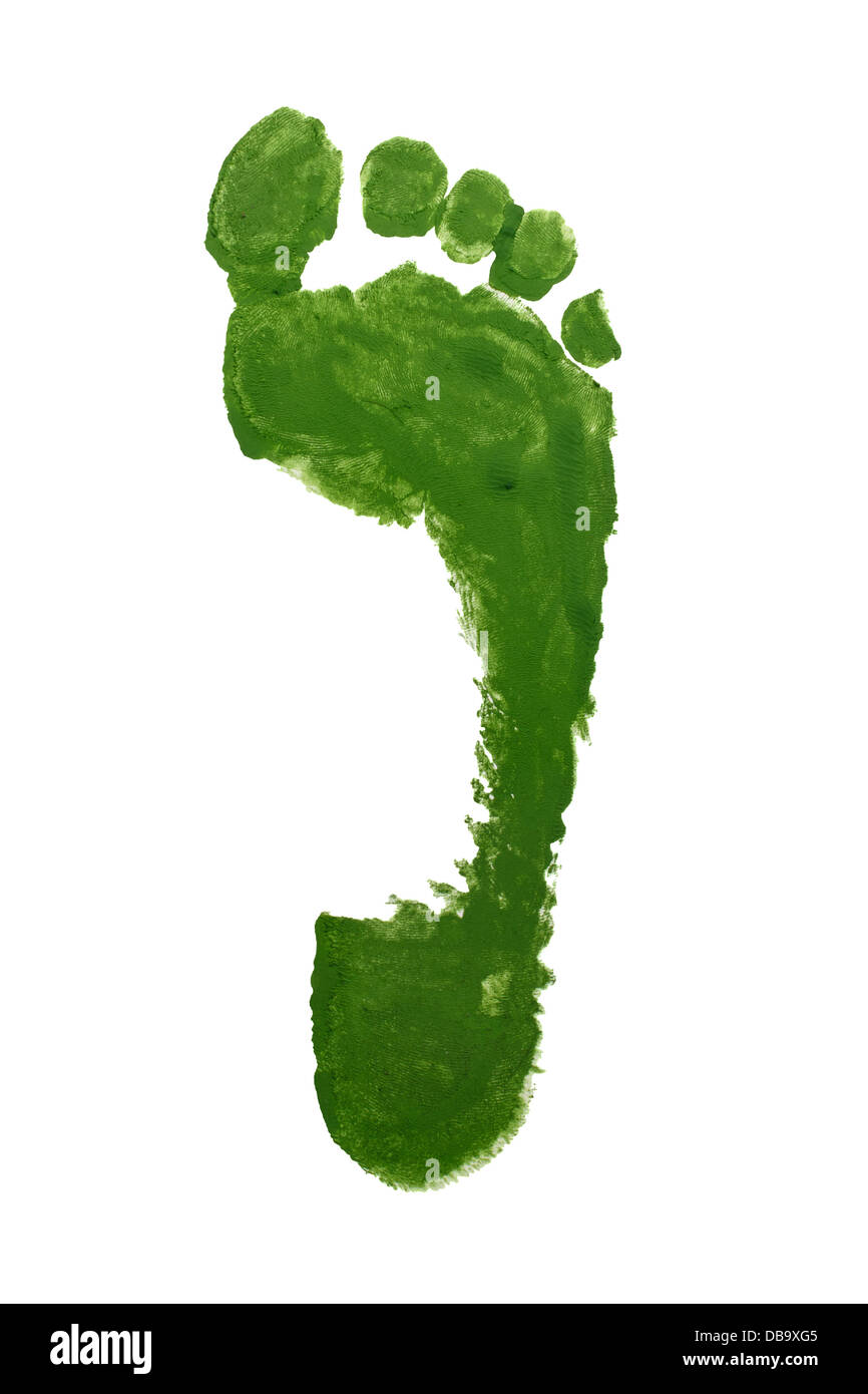 Human footprint watercolor Cut Out Stock Images & Pictures - Alamy