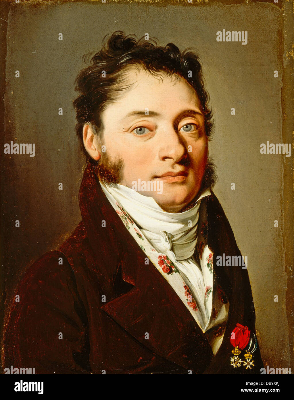 This painting depicts a gentleman in formal attire, showcasing detailed ...