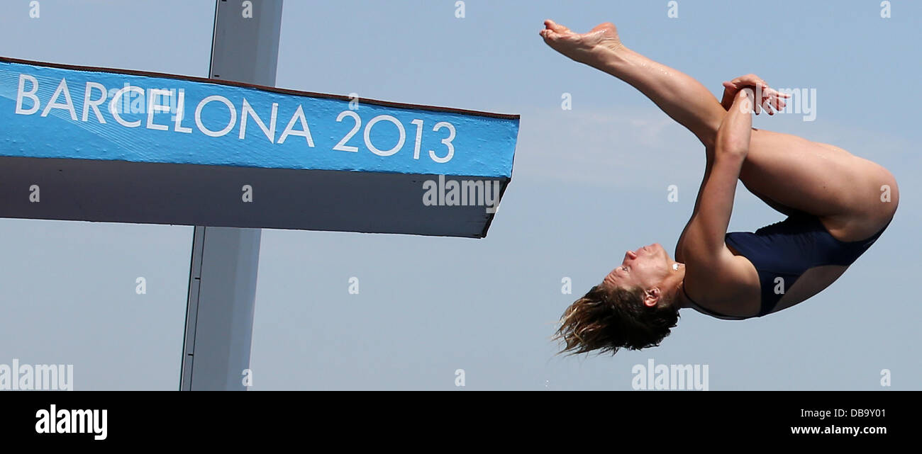Barcelona, Spain. 26th July, 2013. Maria Marconi of Italy in action ...