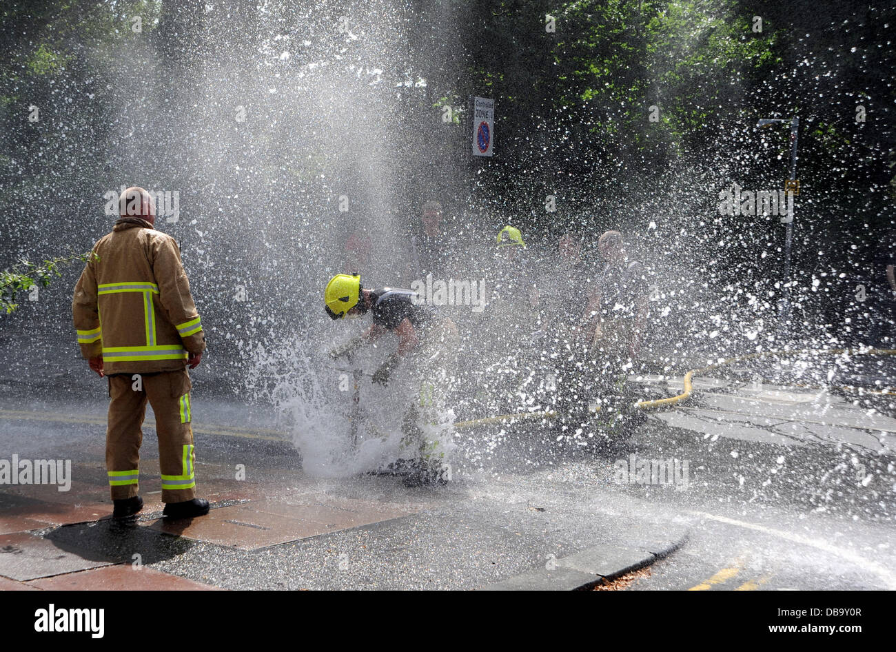 Firefighter hose pipe hi-res stock photography and images - Alamy