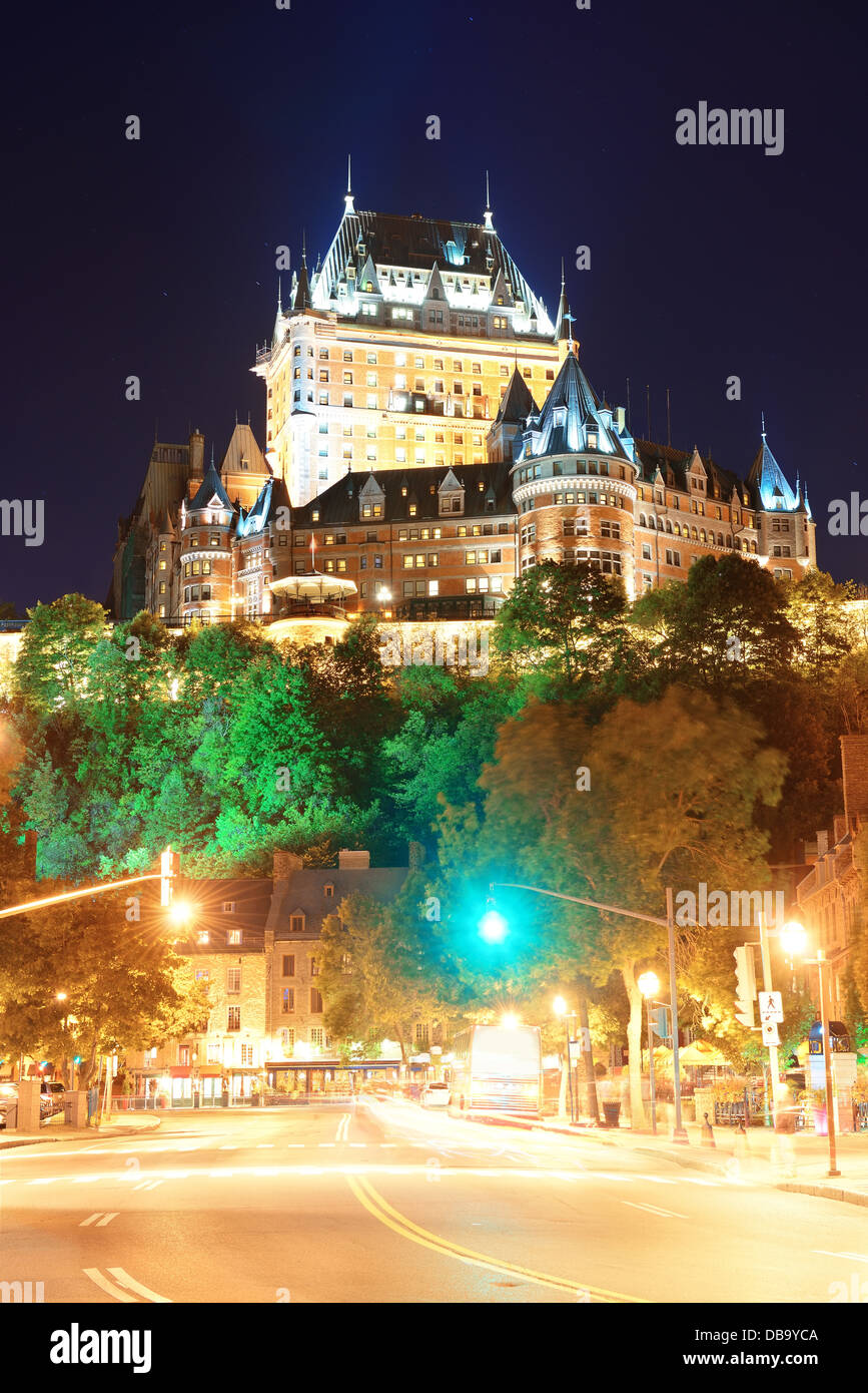 Chateau frontenac at night hi-res stock photography and images - Alamy