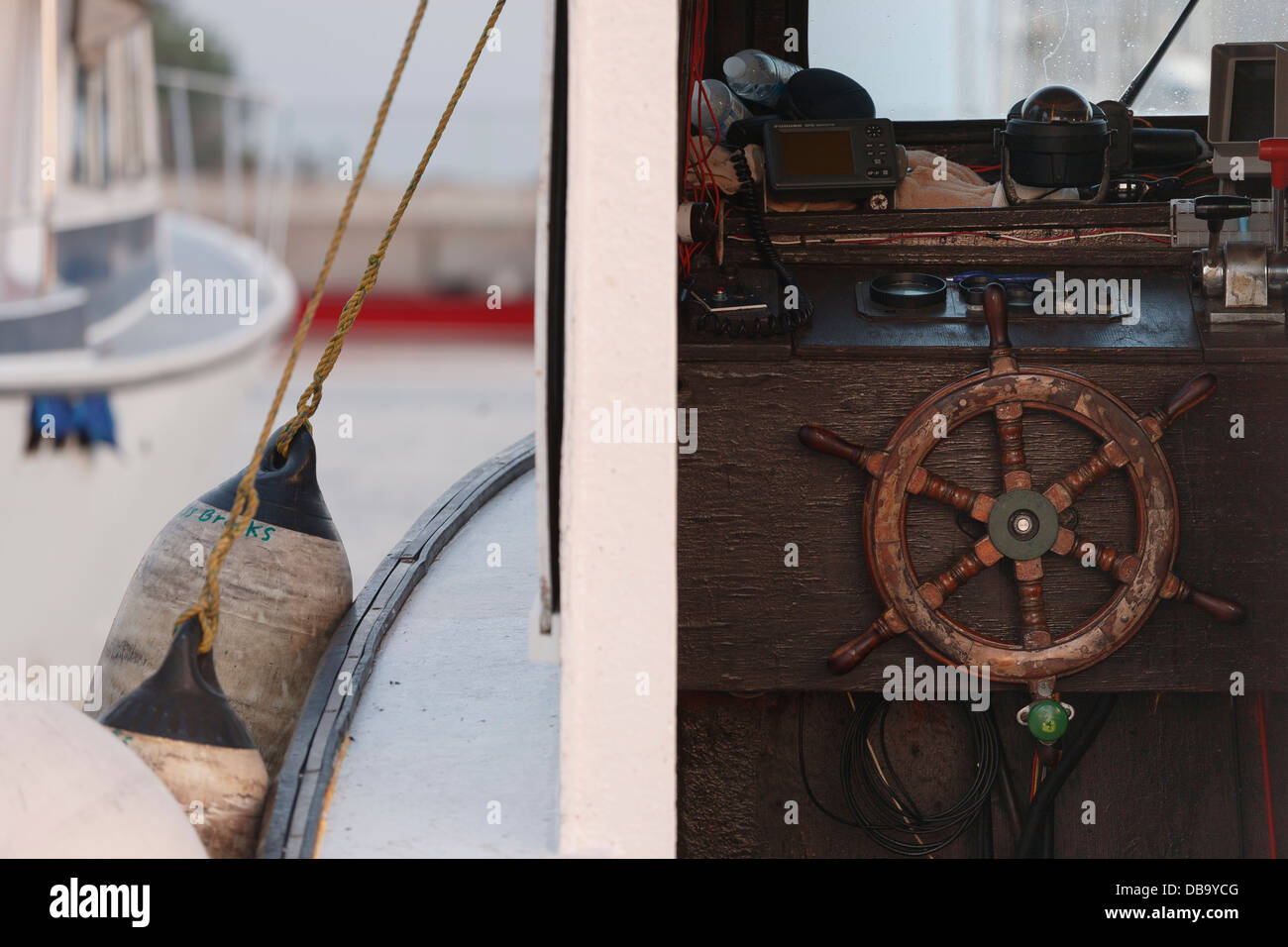 Wheelhouse boat hi-res stock photography and images - Alamy