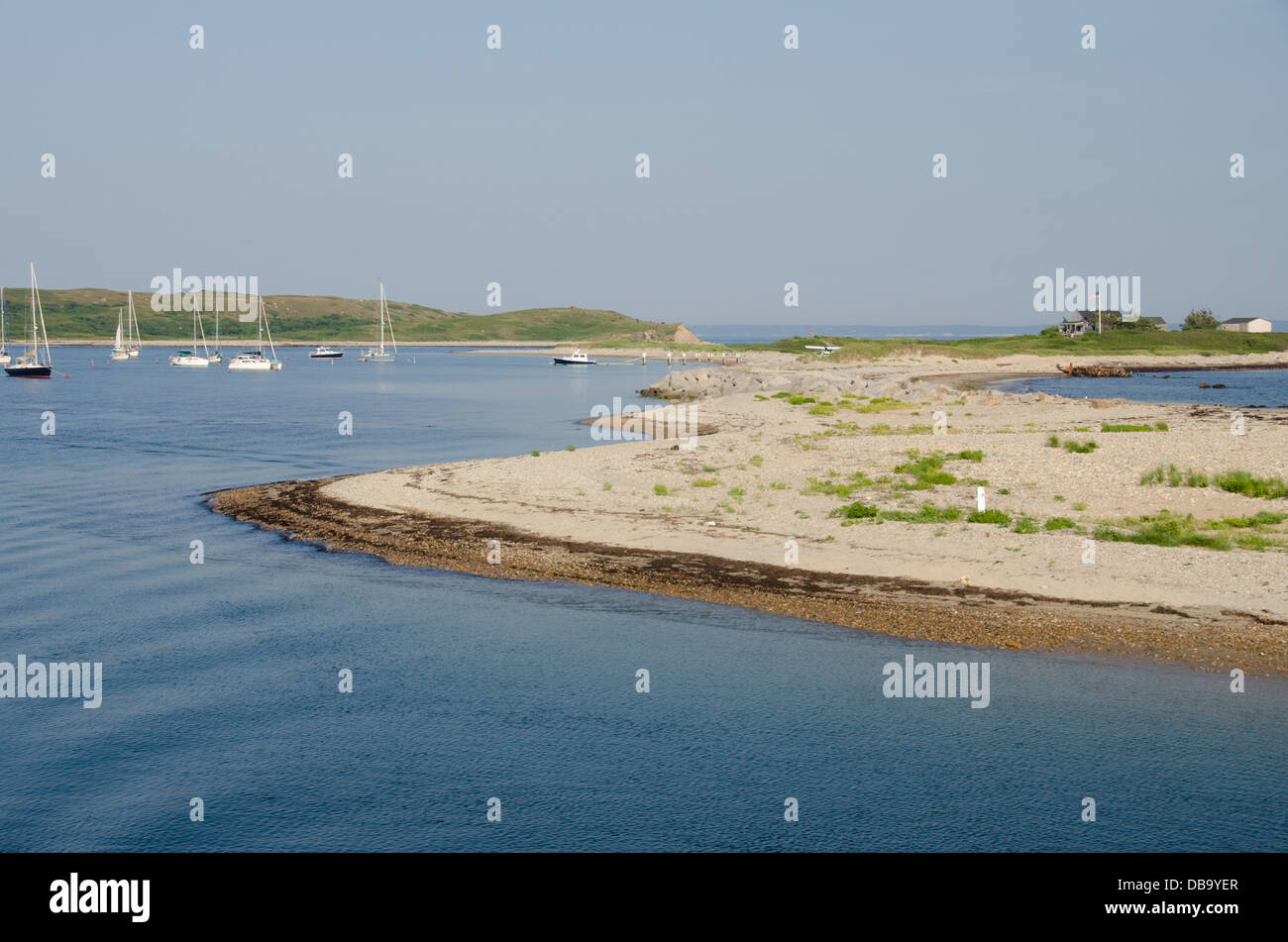 Massachusetts, Elizabeth Islands, Cuttyhunk Island. Rocky shoreline of ...
