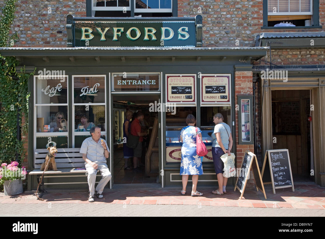 Byfords restaurant Holt Norfolk England Stock Photo - Alamy