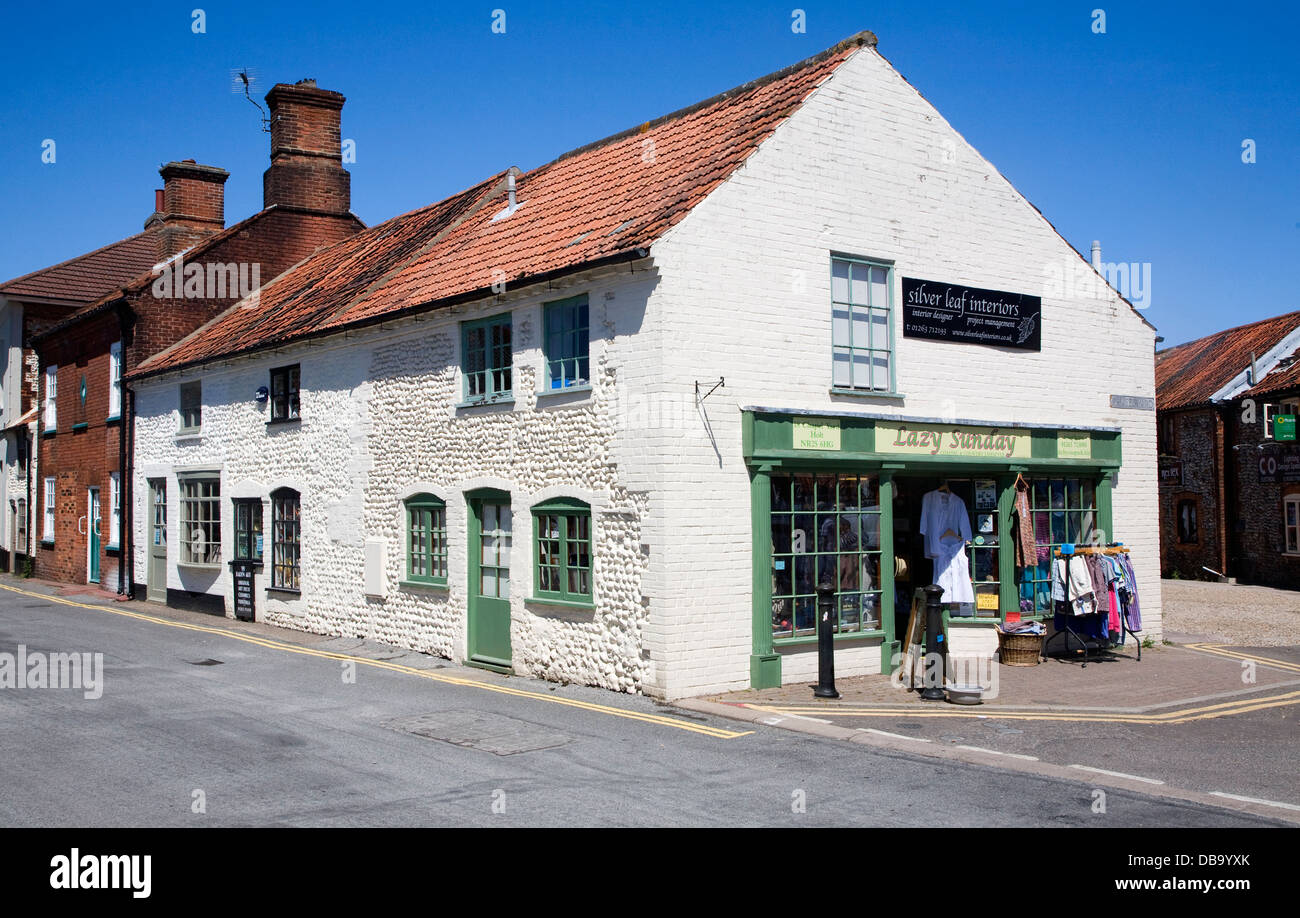 Historic buildings and shops Holt Norfolk England Stock Photo - Alamy