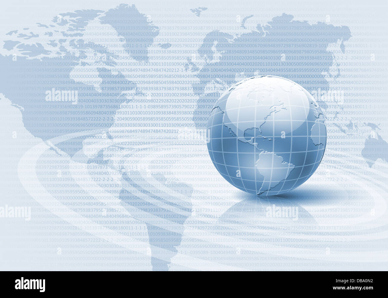 Image of light blue planet Earth Stock Photo - Alamy