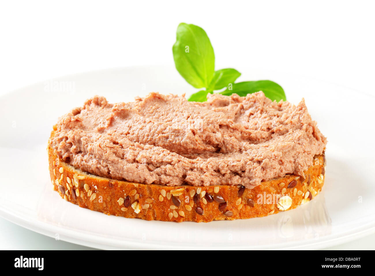 Whole grain bread with meat bread Stock Photo - Alamy