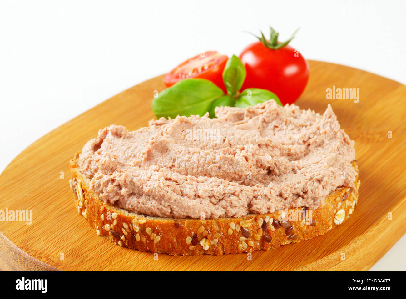Whole grain bread with meat bread Stock Photo - Alamy