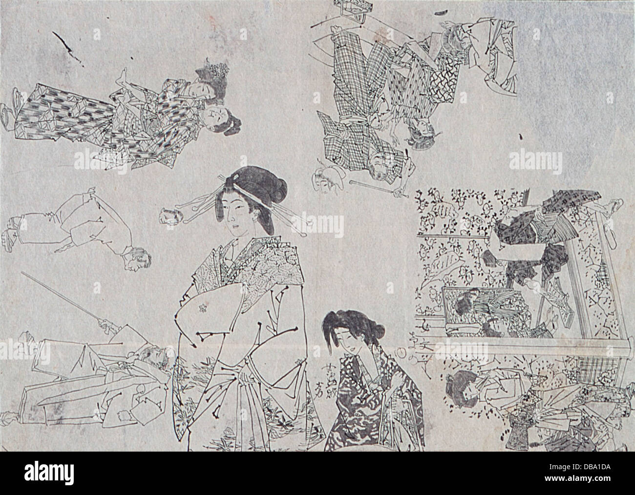 These preparatory drawings for illustrations of melodramas, held in the ...