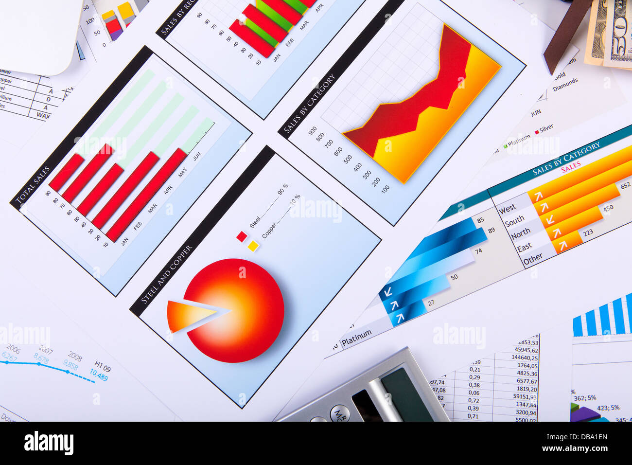 Financial papers on the table Stock Photo - Alamy