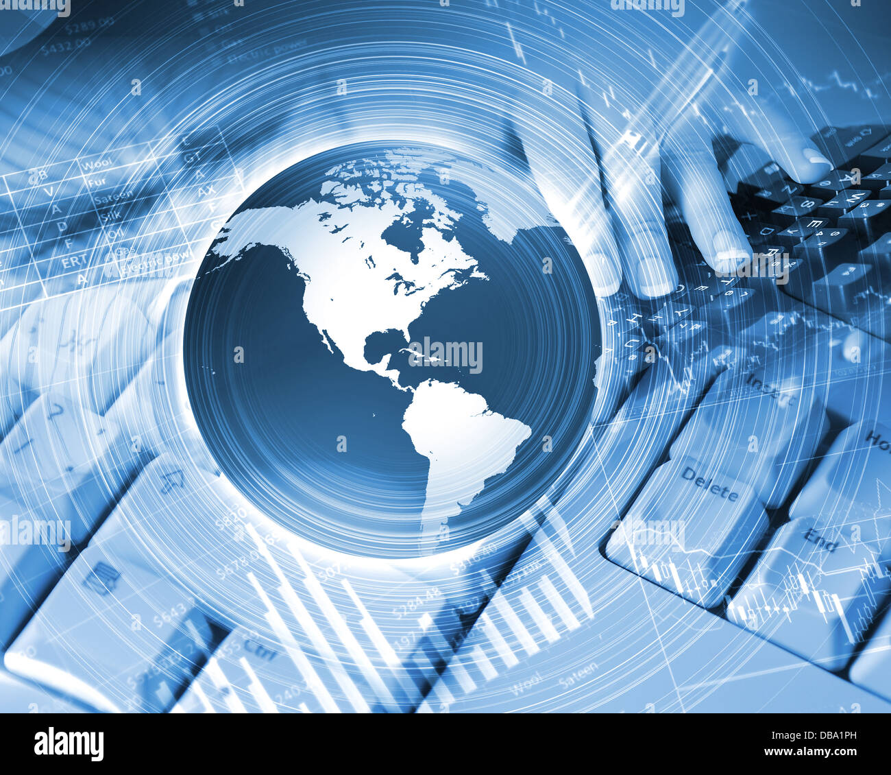 Global technology image Stock Photo - Alamy