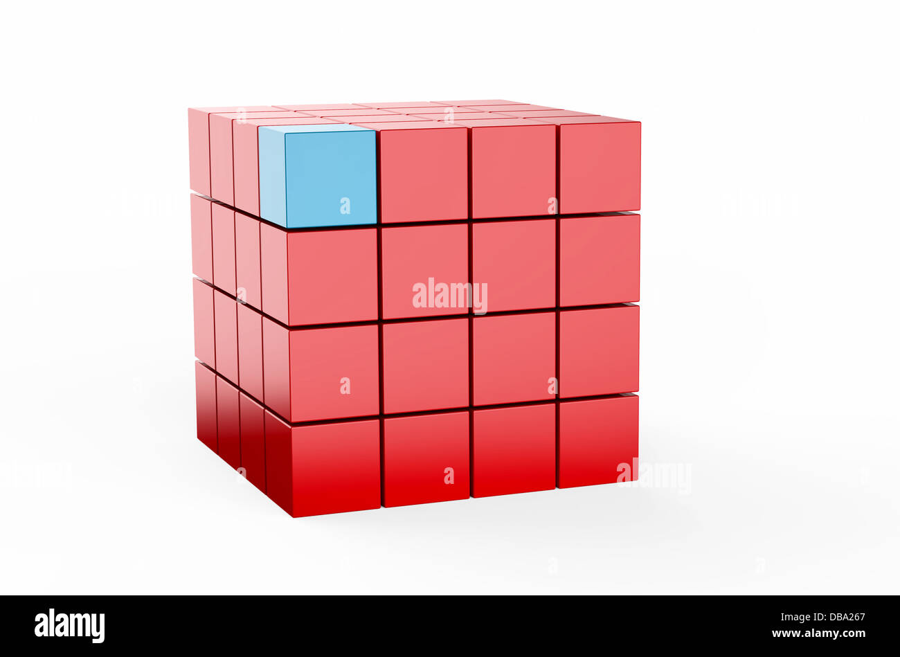 unit cubes, abstract illustration Stock Photo - Alamy