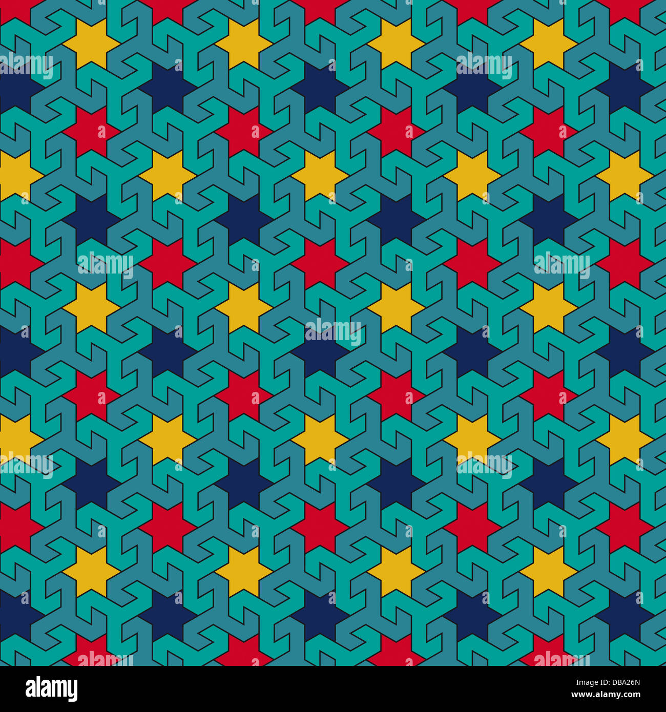 Arabesque seamless pattern Stock Photo - Alamy