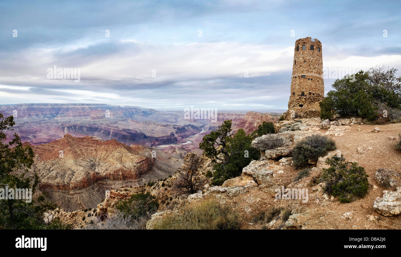 The Desert View Watchtower At Grand Canyon National Park In Arizona ...