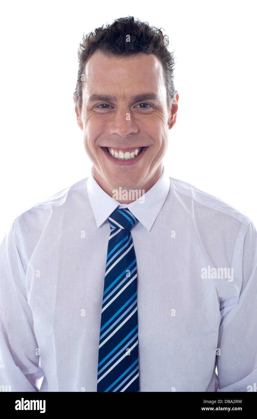 Portrait of handsome male executive Stock Photo - Alamy