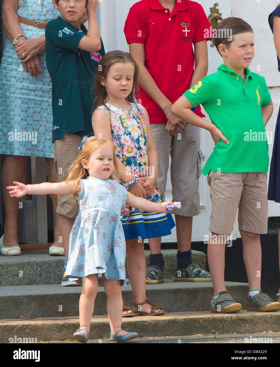Prince Christian, Princess Isabella and Princess Josephine of Denmark ...