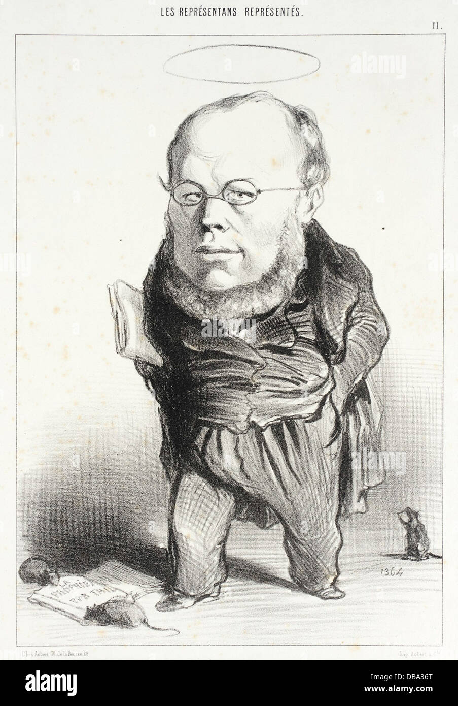 This artwork, titled 'Proudhon', is a representation of the political ...