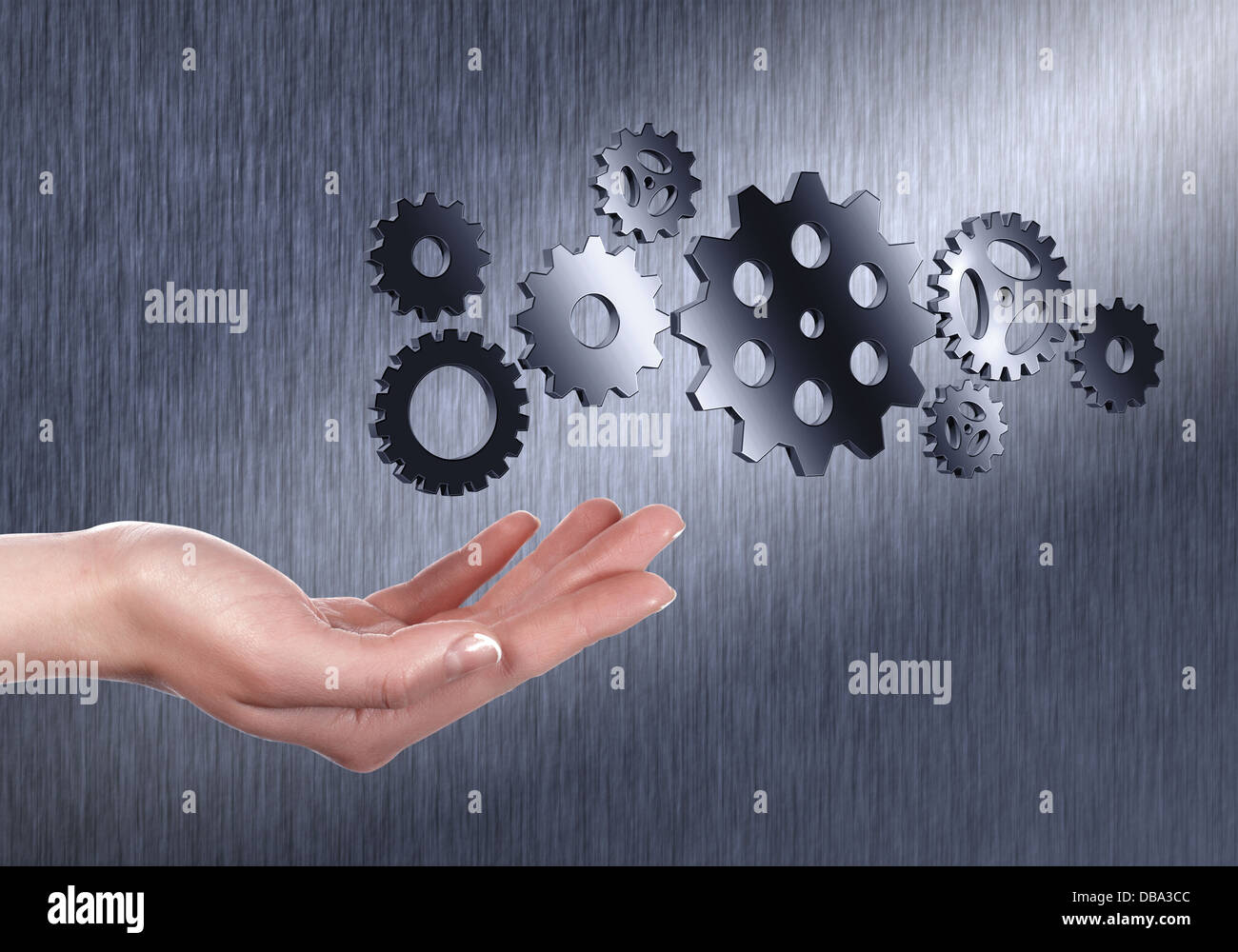 Image with machinery gears Stock Photo - Alamy