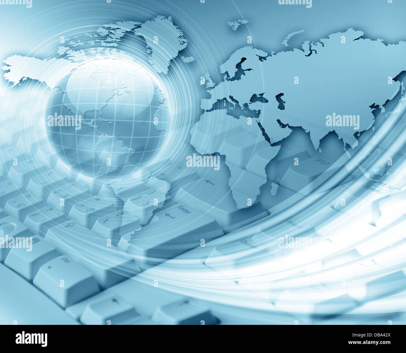 Global technology image Stock Photo - Alamy