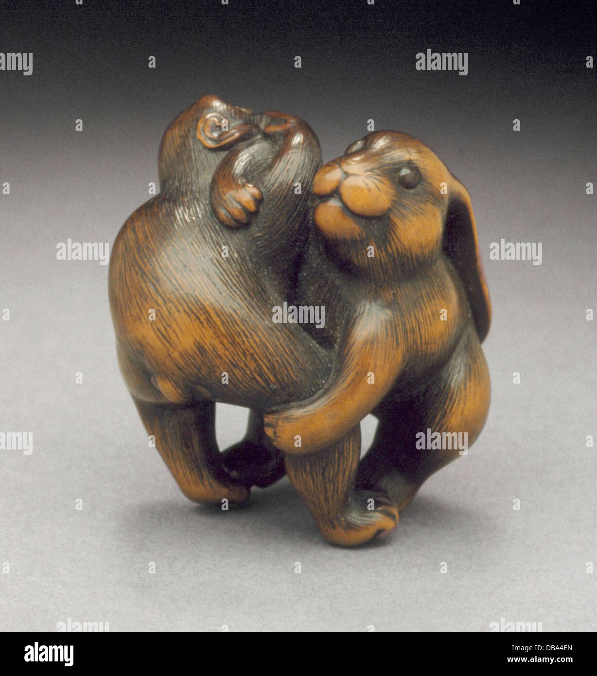 Rabbit and Monkey M.87.263.105 (1 of 2 Stock Photo - Alamy