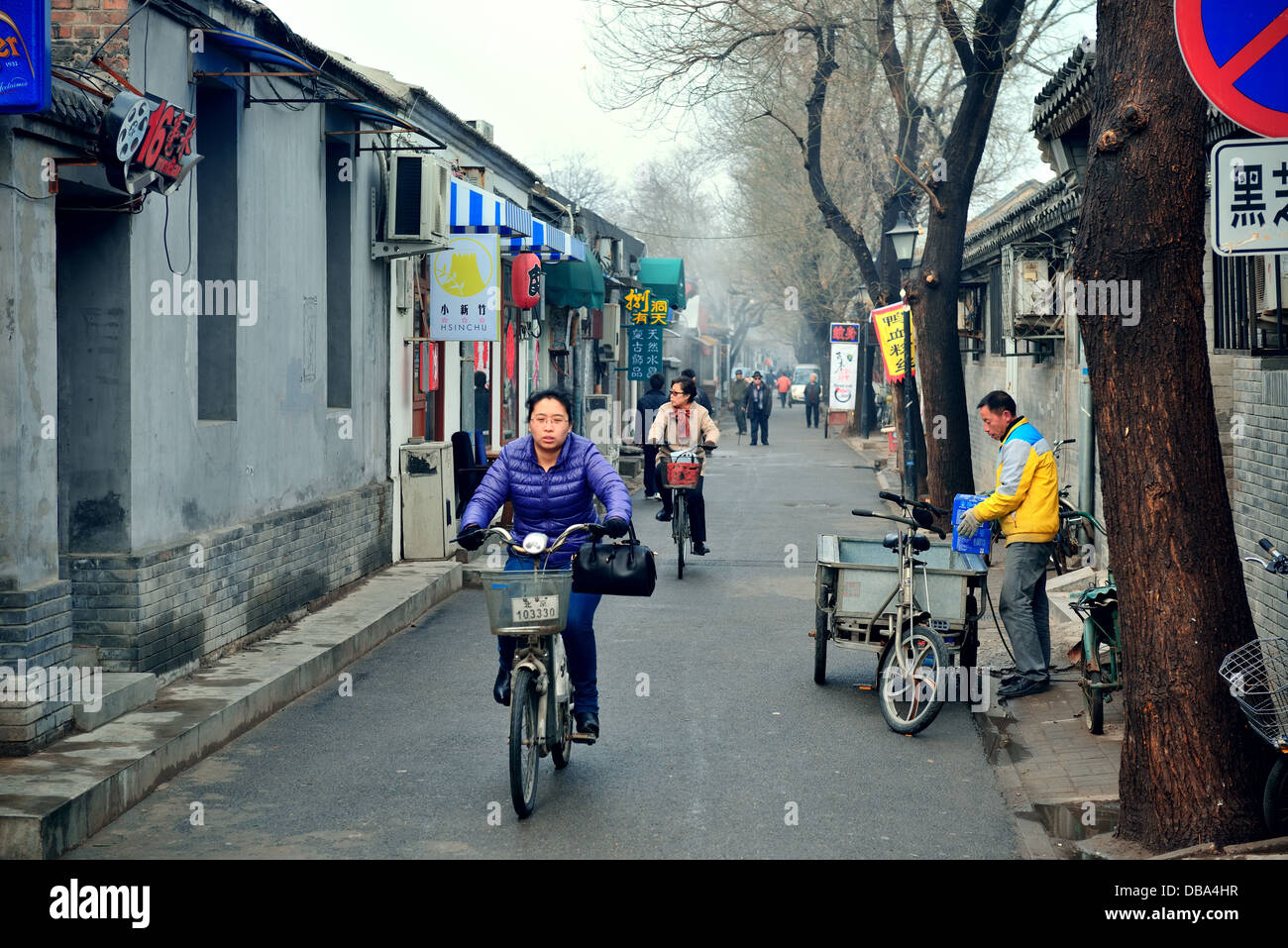 Old street view with stores Stock Photo - Alamy