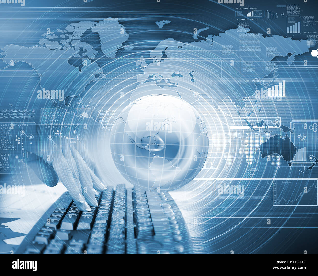 Global technology image Stock Photo - Alamy