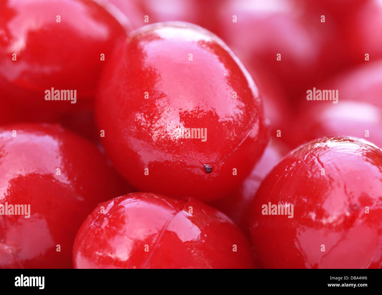 Processed cherry as background Stock Photo - Alamy