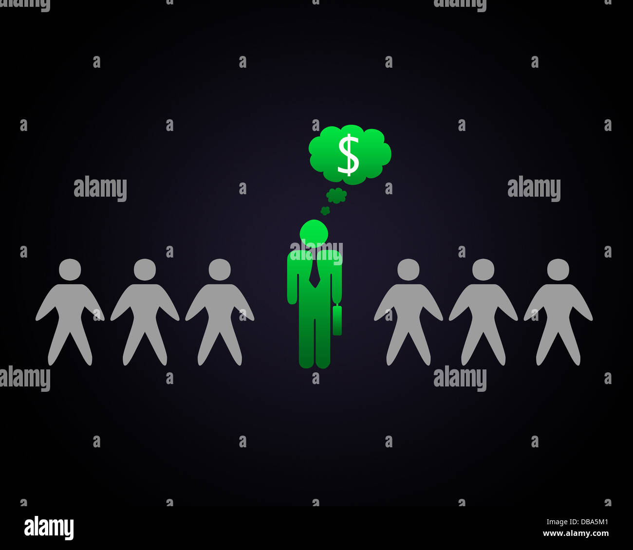 Human figure with currency symbol Stock Photo - Alamy
