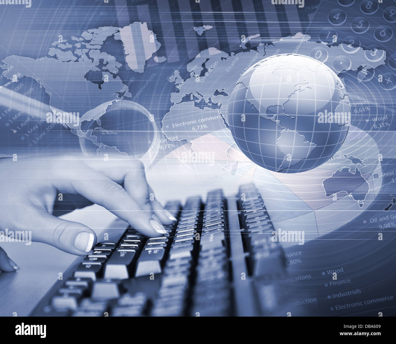 Global technology image Stock Photo - Alamy