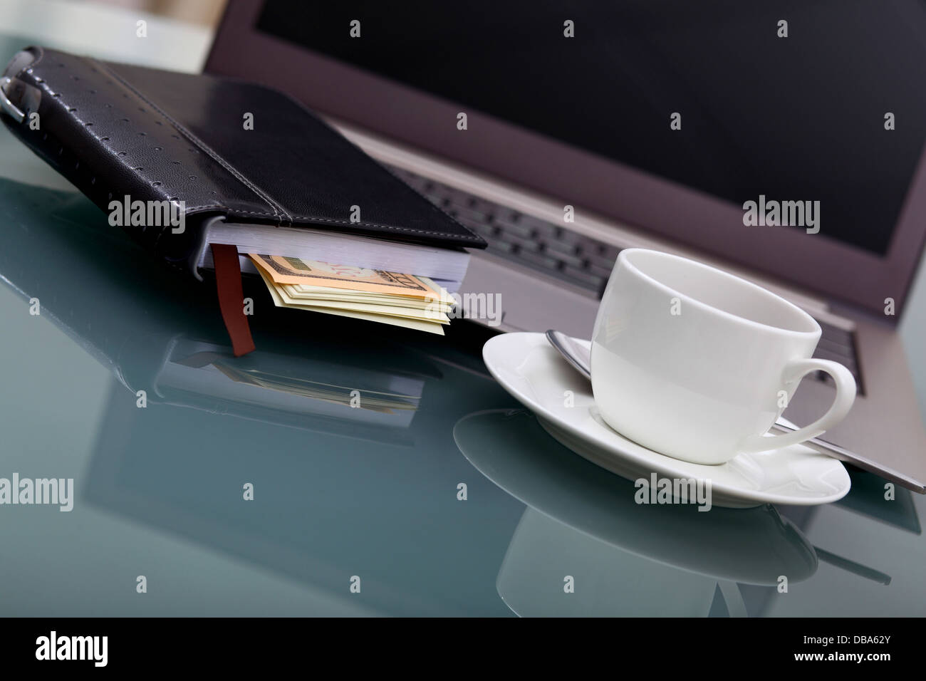 Business breakfast at workplace Stock Photo - Alamy