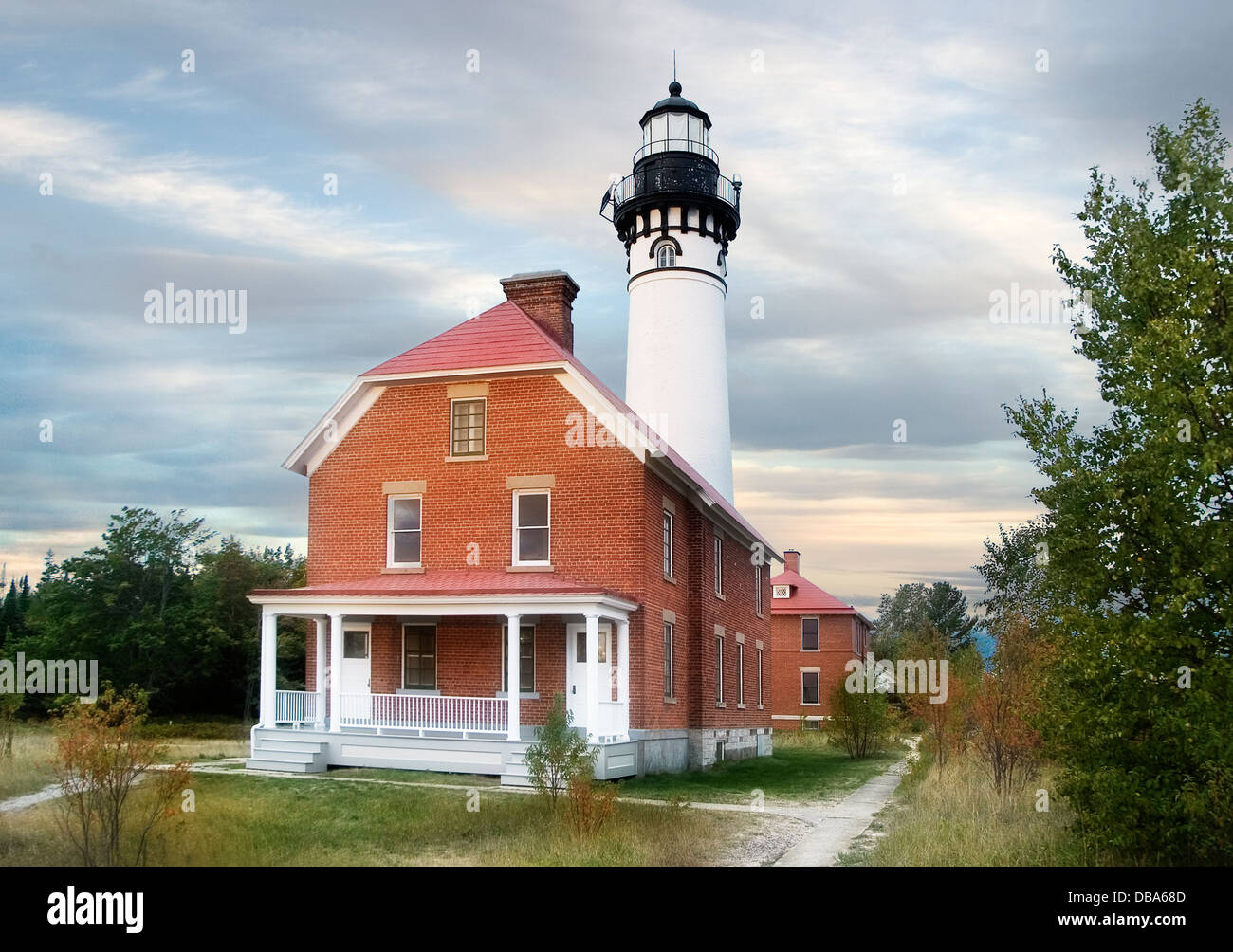The Au Sable Point Lighthouse At The Pictured Rocks National Lakeshore ...