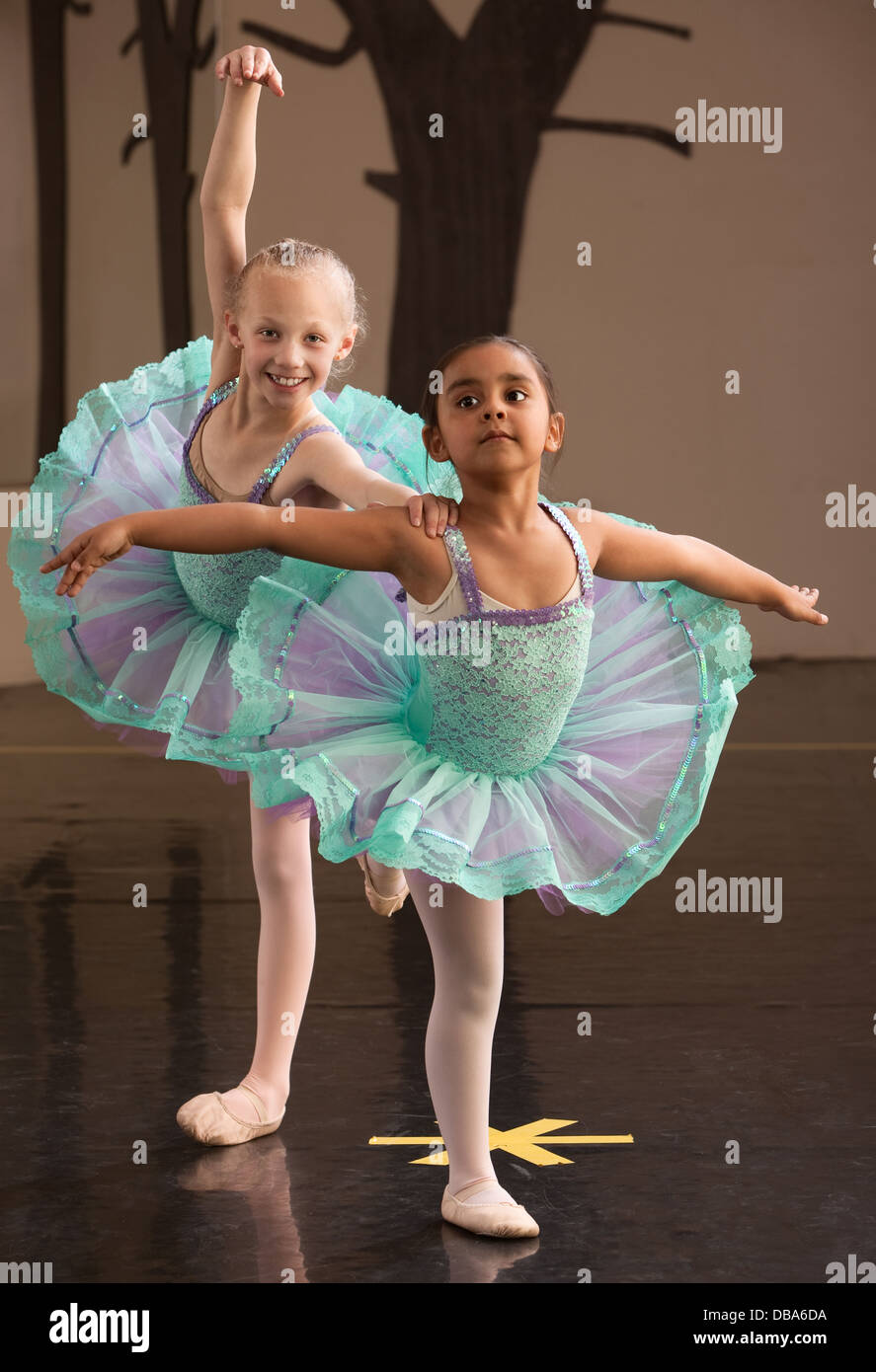 Ballerinas Pose Together Stock Photo - Alamy