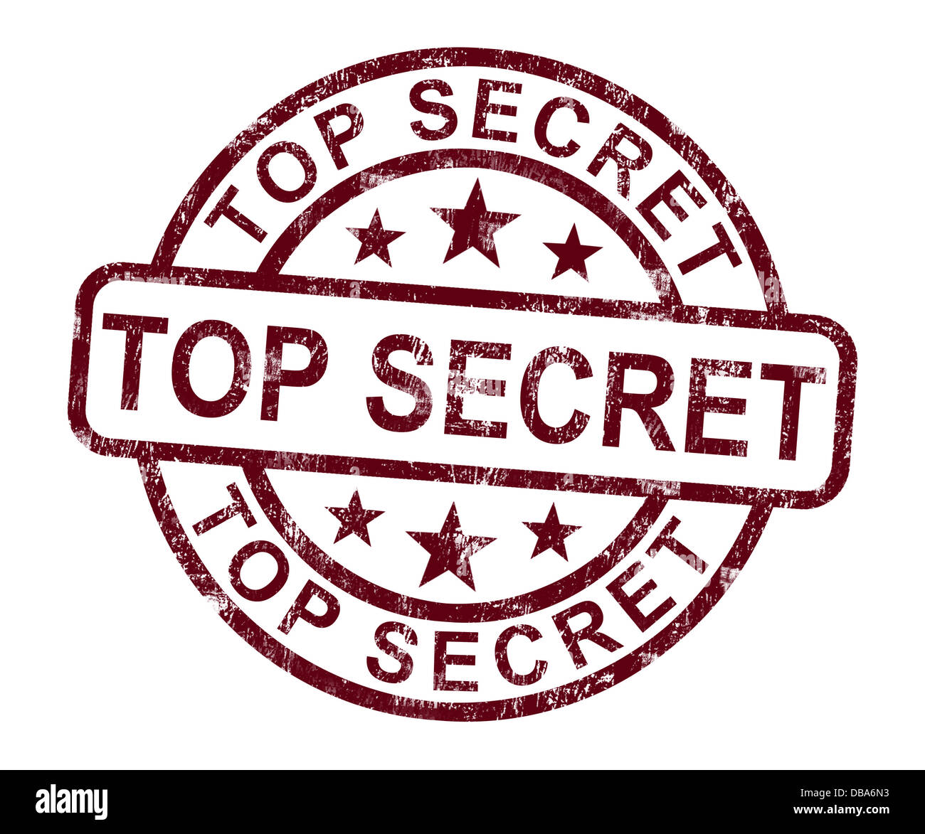 Top Secret Stamp Shows Classified Private Correspondence Stock Photo ...