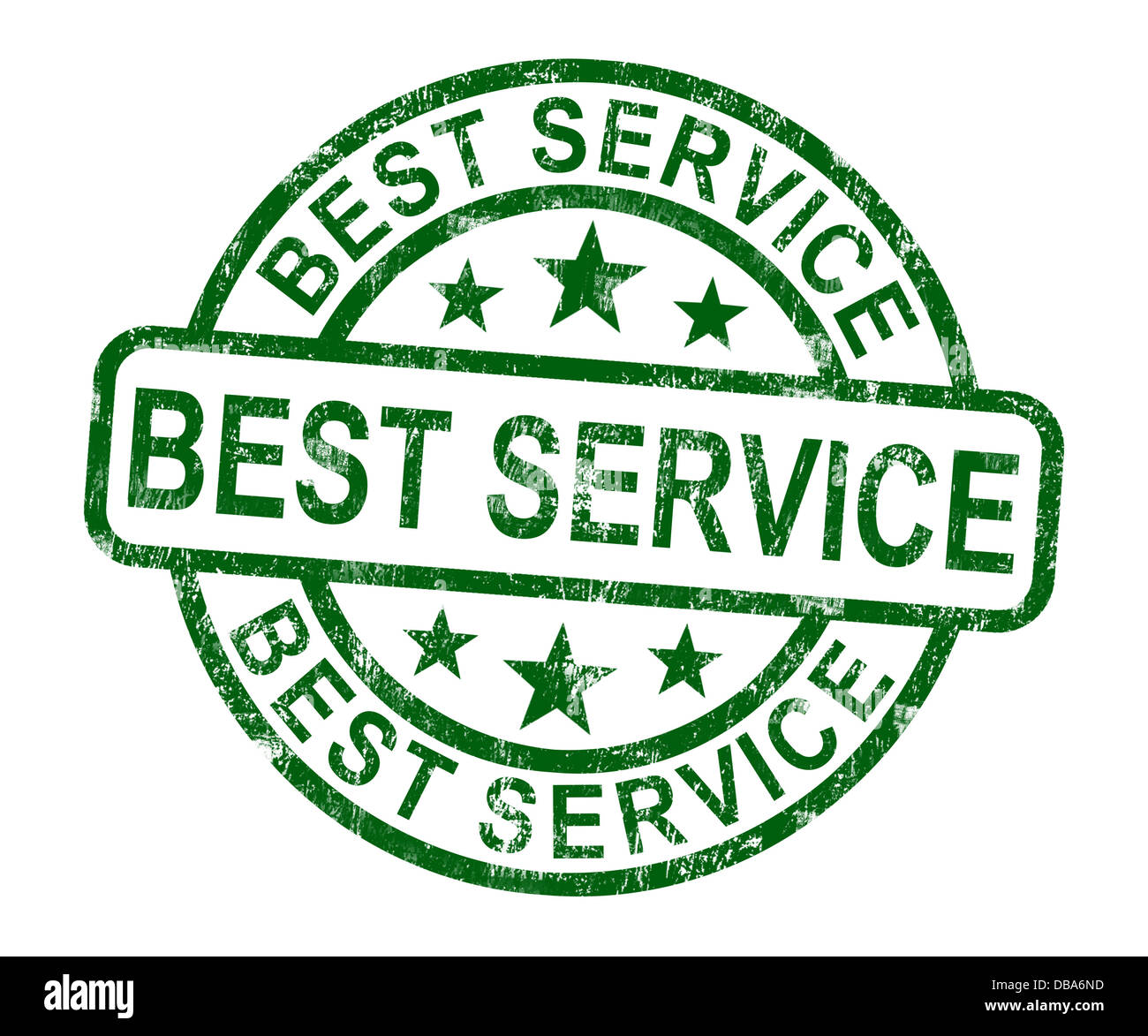 Best Service Stamp Shows Top Customer Assistance Stock Photo - Alamy