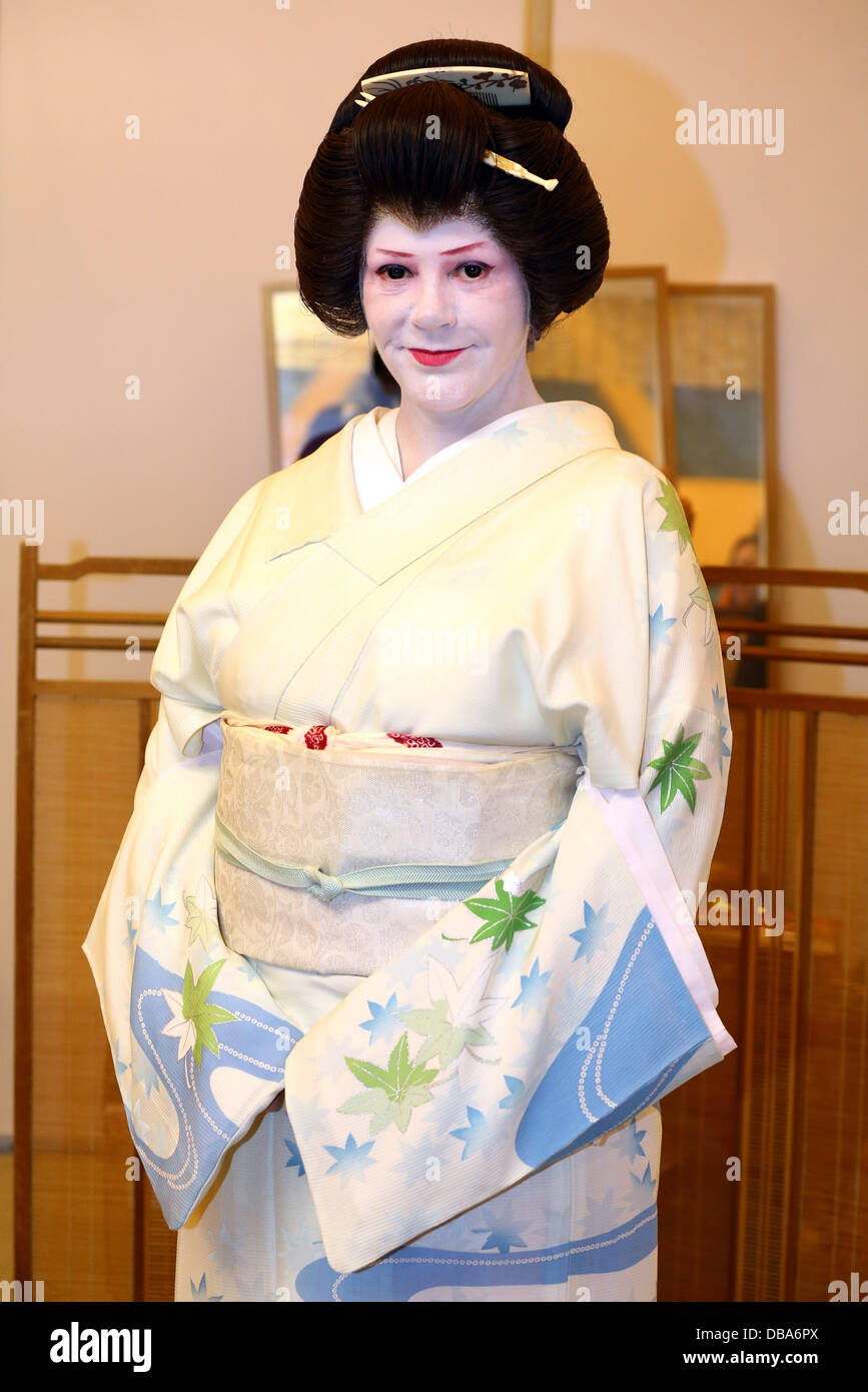 London, UK. 26th July 2013. Portrait of Sayuki at the Yanaka Geisha ...