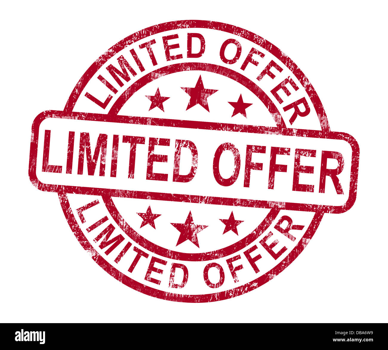 Limited Offer Stamp Shows Product Promotion Stock Photo - Alamy