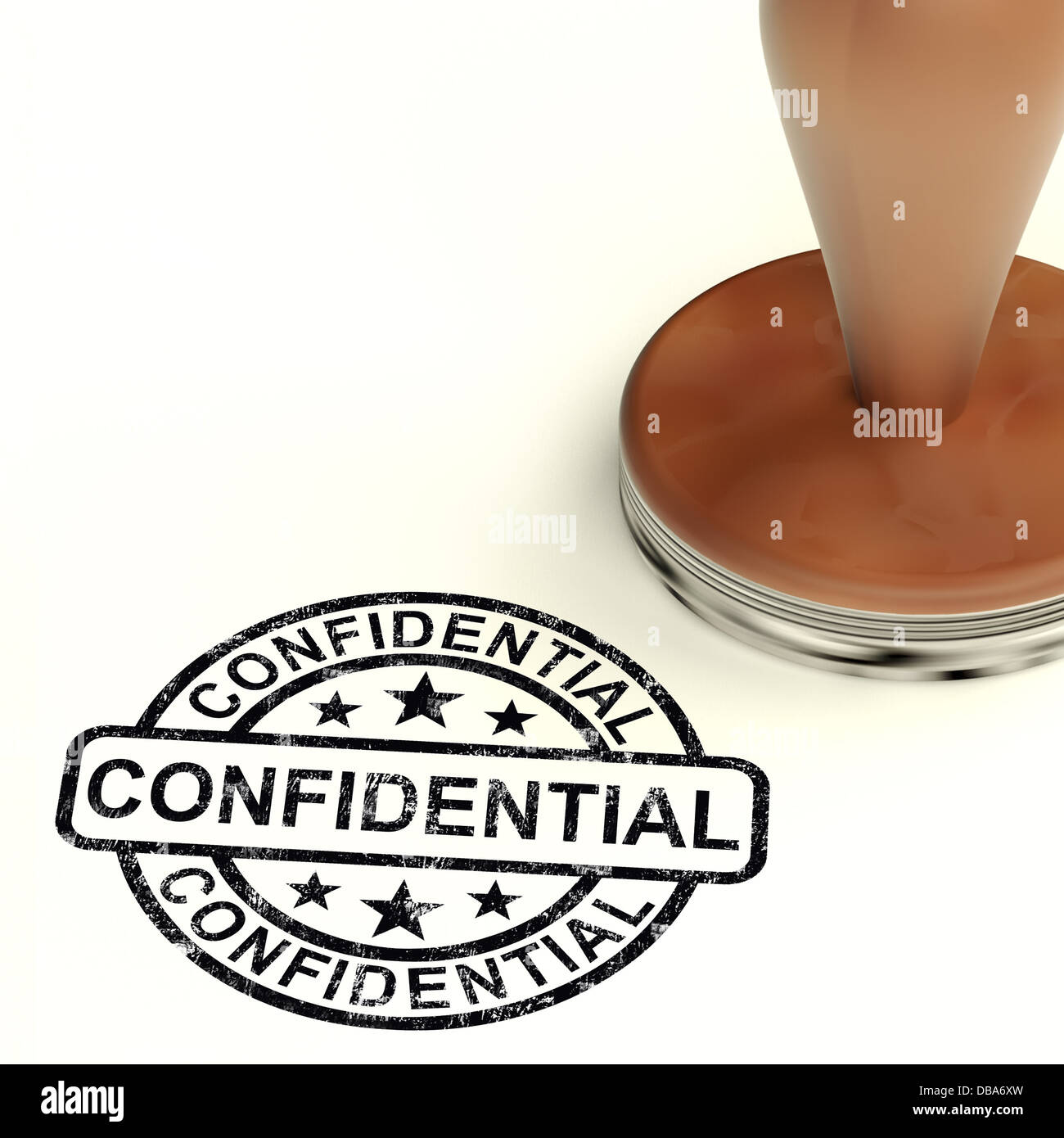 Confidential Stamp Showing Private Correspondence Or Documents Stock ...
