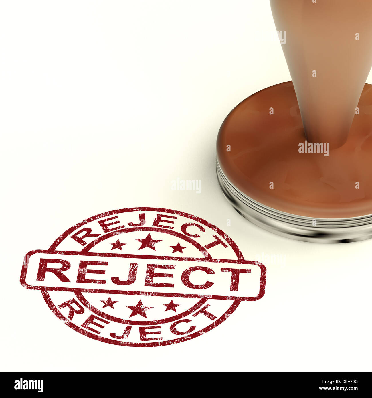 Reject Stamp Showing Rejection Denied Or Refusal Stock Photo - Alamy
