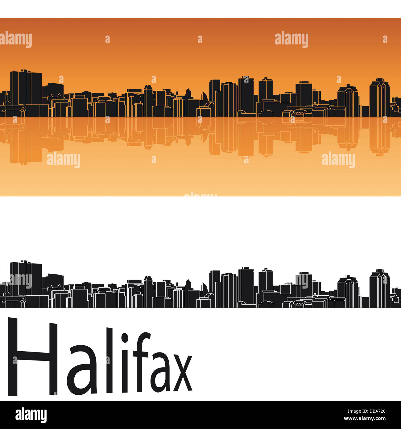 Halifax canada city skyline silhouette hi-res stock photography and ...