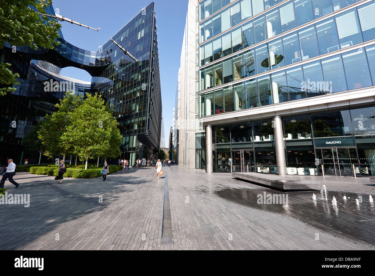 more london riverside place with the rill water feature London England ...