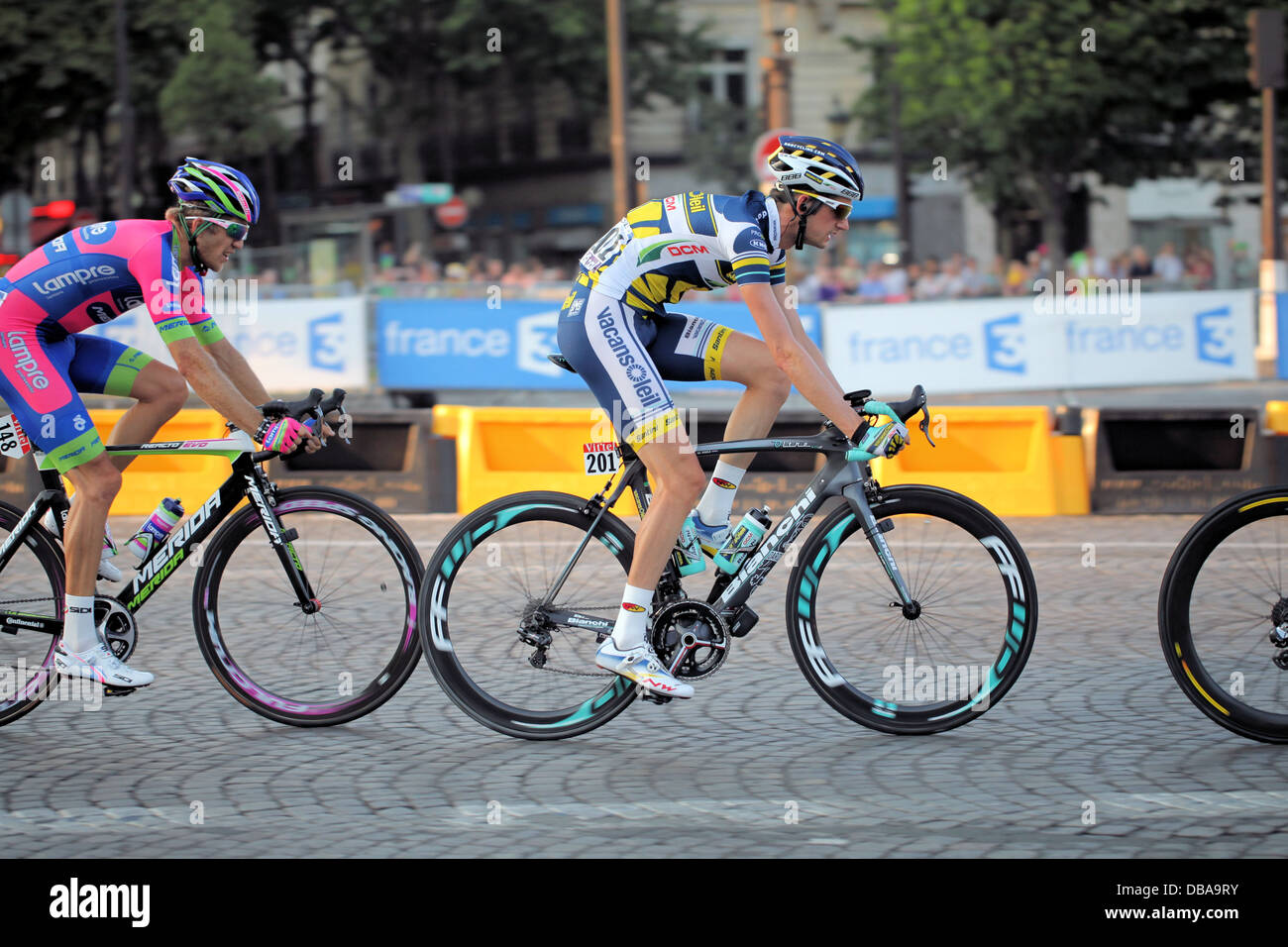 Wout Poels of team Vacansoleil-DCM, riding the final stage of the 2013 ...