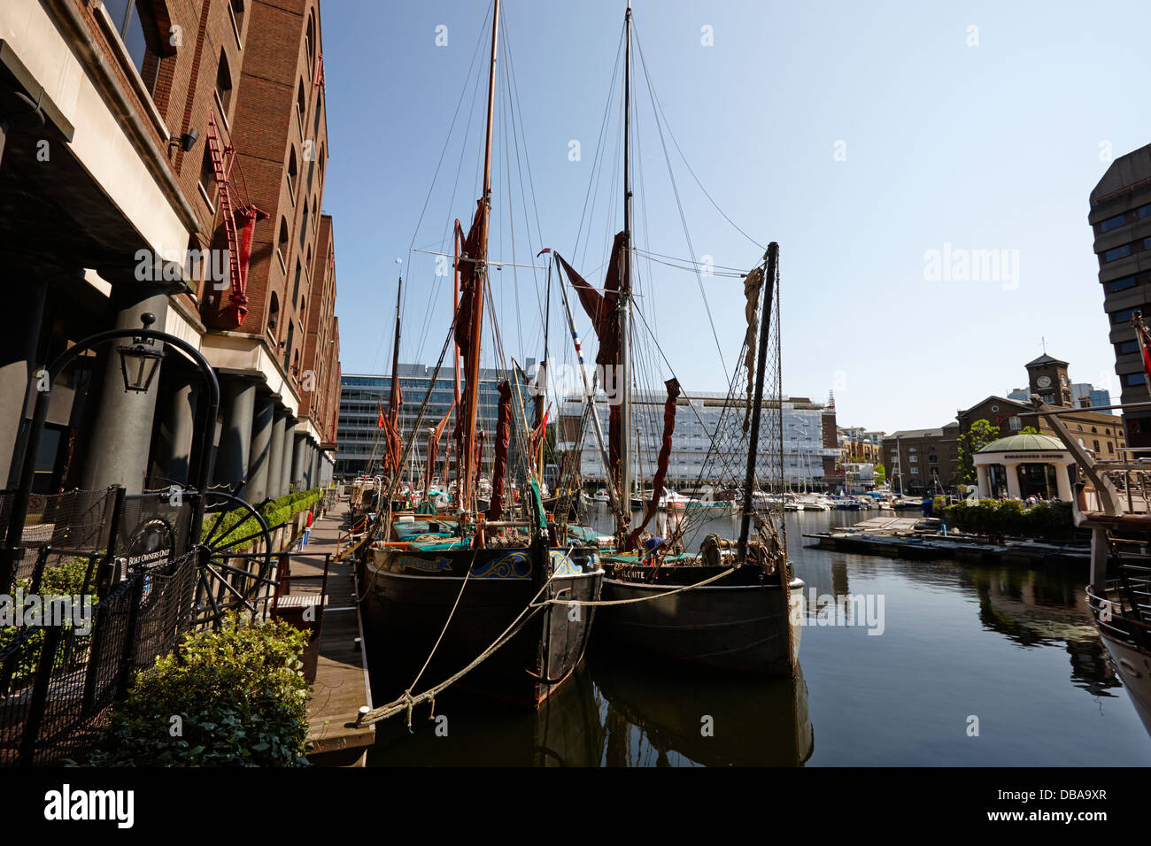 St Katherine Docks London England UK Stock Photo - Alamy