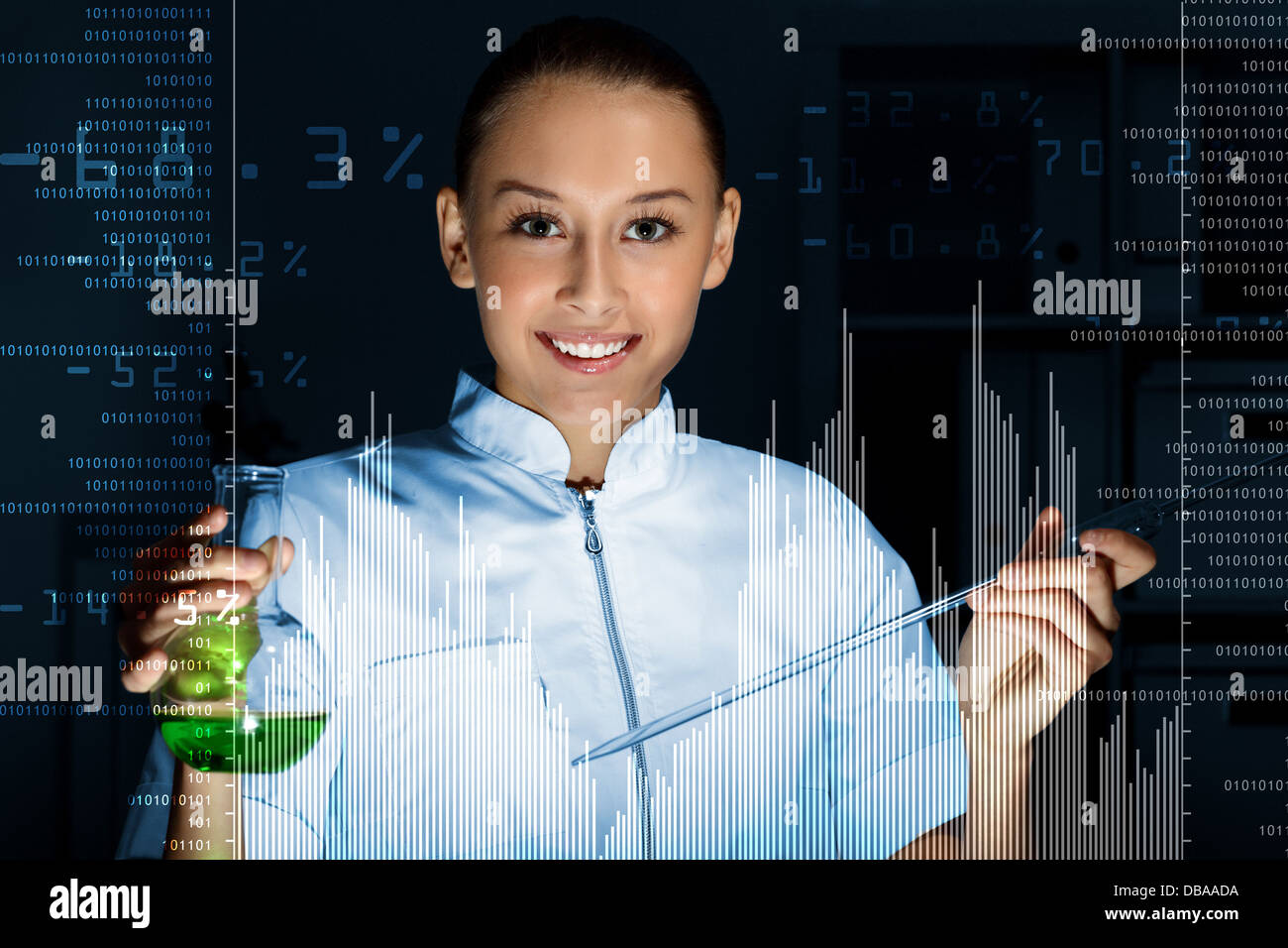 Young scientist in laboratory Stock Photo - Alamy