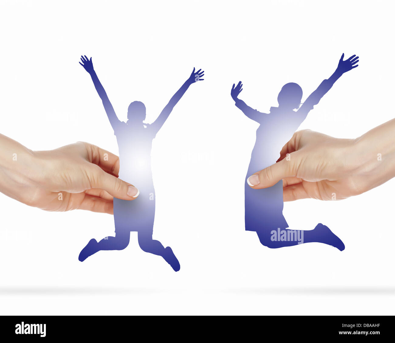 Symbol of successful partnership Stock Photo - Alamy