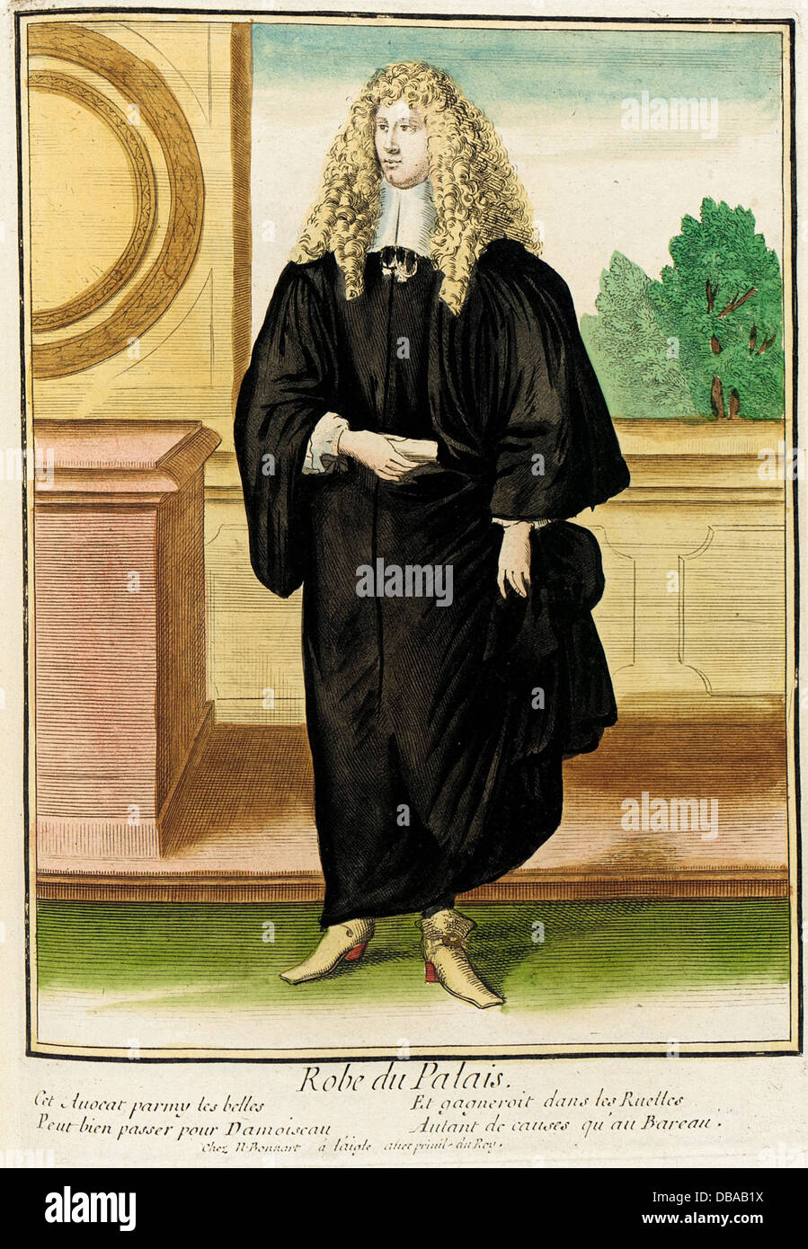 A fashion illustration from the 'Recueil des modes de la cour de France ...