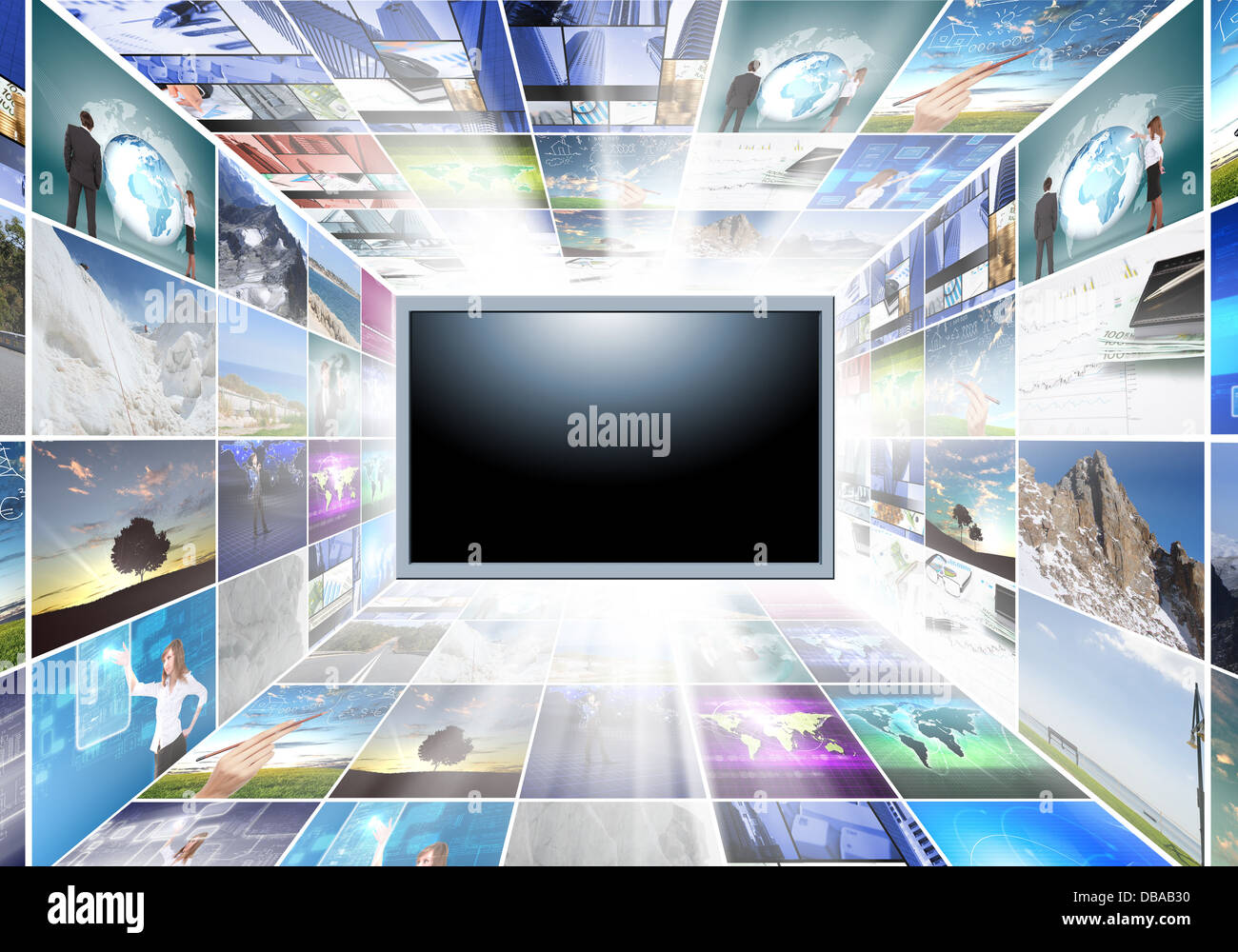 A flat screen television Stock Photo - Alamy