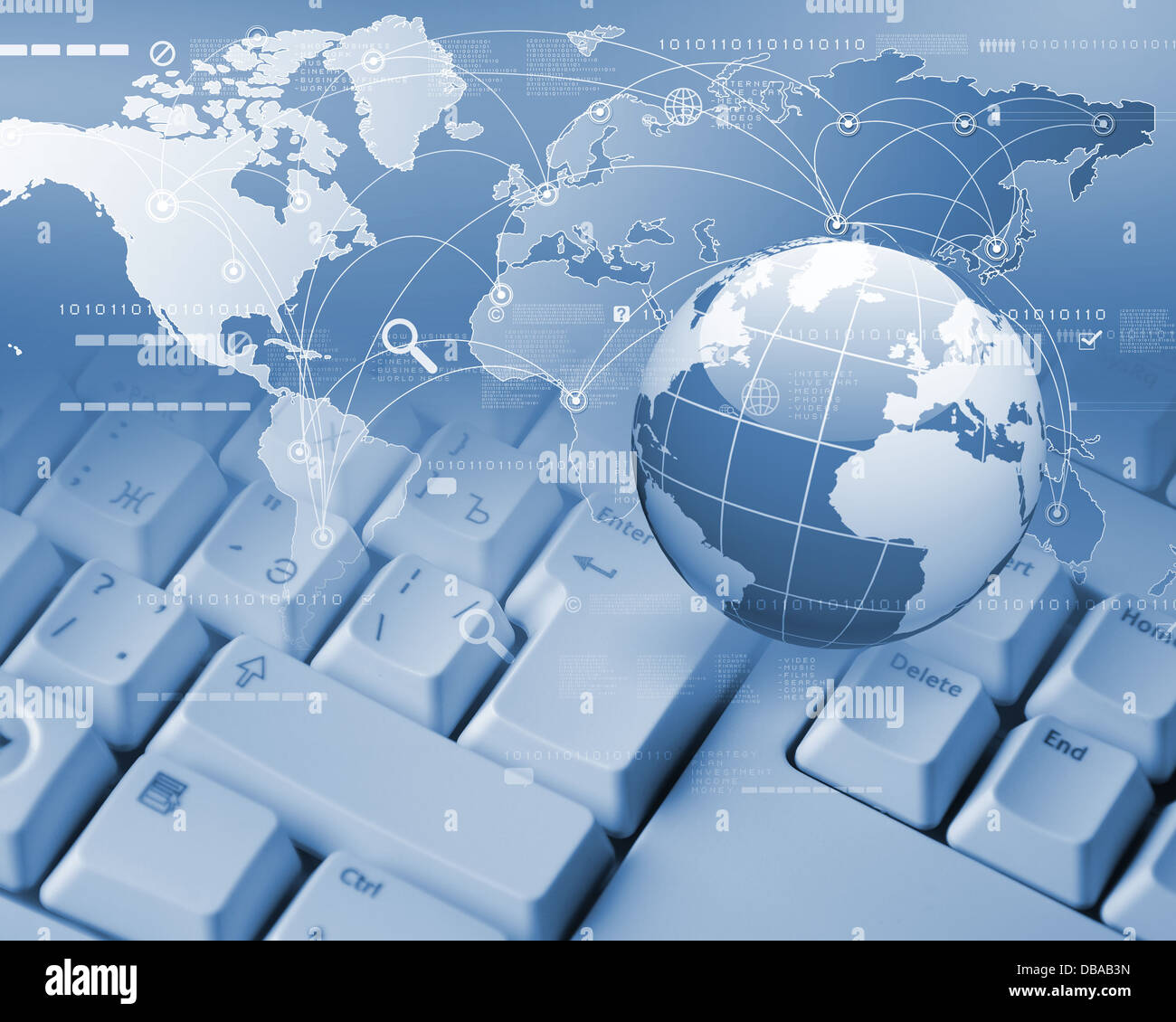 Global technology image Stock Photo - Alamy